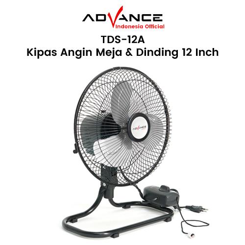 Jual Kipas Angin Besi 12 Inch Advance TDS-12A Dimeja Lantai dan Dinding ...