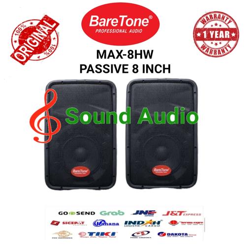 Jual speaker pasif 8 inch baretone max8hw max 8hw baretone max 8 hw ...