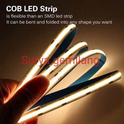 Jual cob strip light 12v 5meter. lampu LED strip COB DC 12v 5meter 5m - warmwhite - Jakarta ...