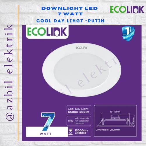 Jual Ecolink Lampu Downlight LED 7 Watt Cool Day Ligt - Putih - 6500K ...