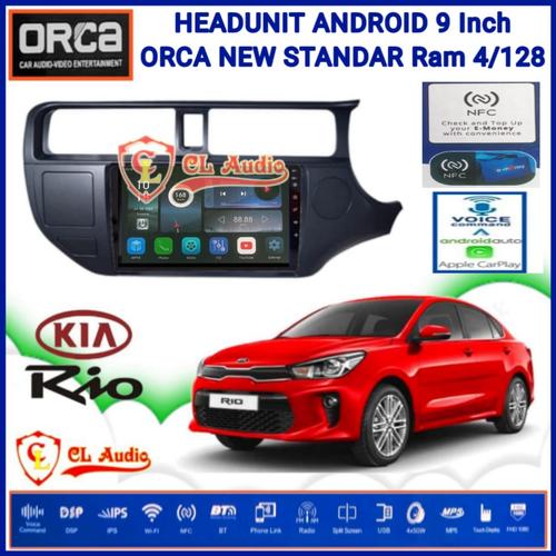 Jual Head Unit Android ORCA 9 Inch OEM KIA RIO 2012-2017 Soket Pnp ...