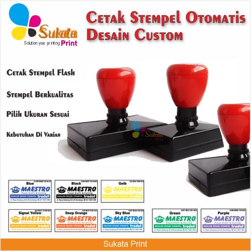 Jual Cetak Stempel Otomatis Kotak Persegi Panjang | Stempel Bisa 1-5 ...