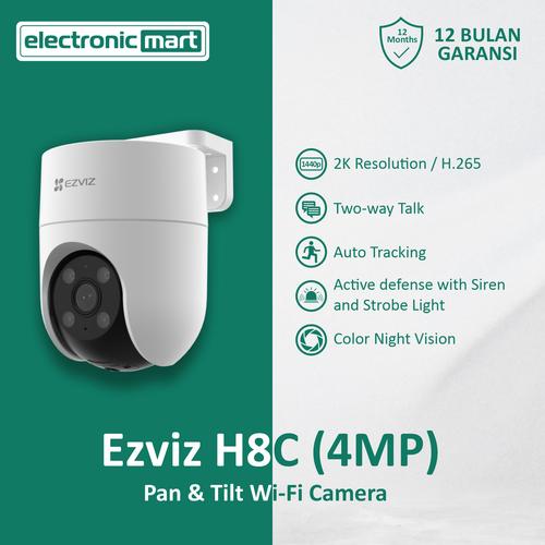 Promo Ezviz H8c 4MP 2K+ Outdoor CCTV Pan & Tilt Wifi IP Camera Auto ...