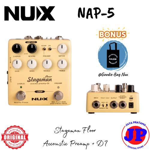 Jual Nux NAP5 Stageman Floor Acoustic Preamp & DI Pedal Original NAP-5 ...