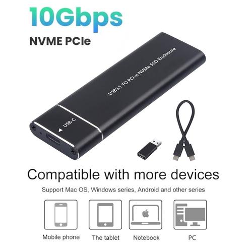 Jual Case M.2 NVME SATA - Enclosure NGFF M.2 SATA NVMe External Case ...