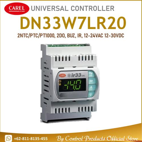 Jual DN33W7LR20 Carel temperature controller Din rail 2 inputs 24V ...