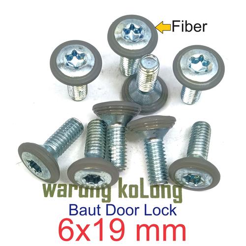 Jual Baut Door Lock 6x19 mm plastik fiber kunci pintu mobil 6mm 19mm ...