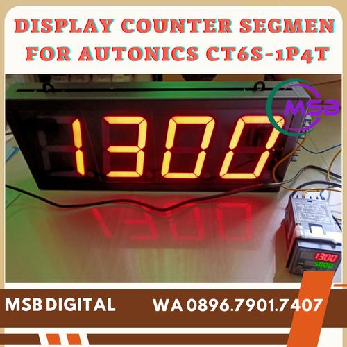 Jual Display Segmen External 4 inch Untuk Modul Autonics CT6S 1P4T ...