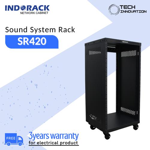 Jual INDORACK Audio Rack 20U Depth 450mm Sound System Rack Audio Rak ...