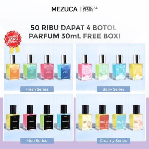 Jual Dapat 4 Botol Parfum Mezuca BPOM Unisex Perfume - FRESH SERIES ...