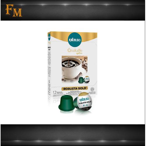 Jual Excelso Unakaffe Kopi Kapsul Robusta Gold (1 Box 12 Capsule ...