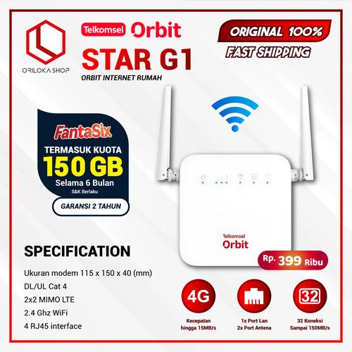 Promo Telkomsel Orbit Star G1 Modem Wifi Home Router - Free Bonus Data ...