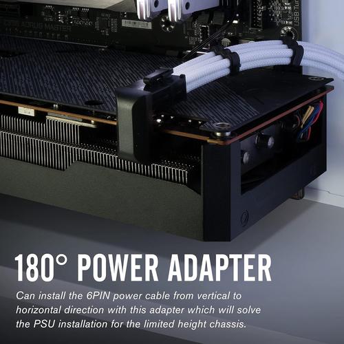 Jual EZDIY-FAB GPU VGA PCIE 6 PIN 180 DEGREE CONNECTOR POWER ADAPTER ...