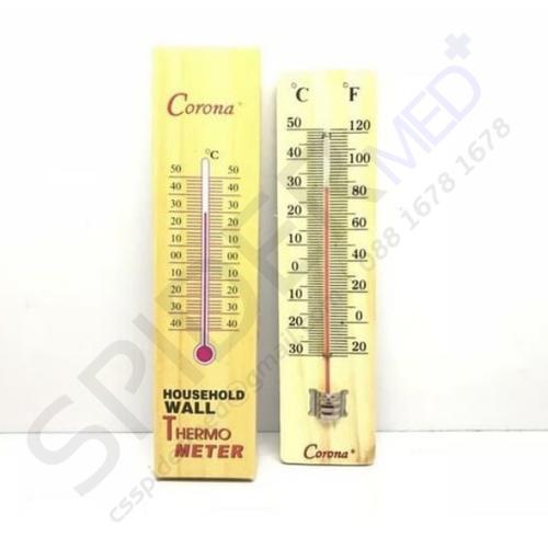 Jual Termometer Kayu Corona / Thermometer Ruangan Corona - Jakarta ...