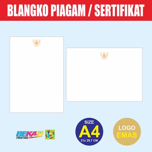 Jual Cetak Blangko Piagam / Sertifikat Poly Garuda Emas Gold - Kota ...