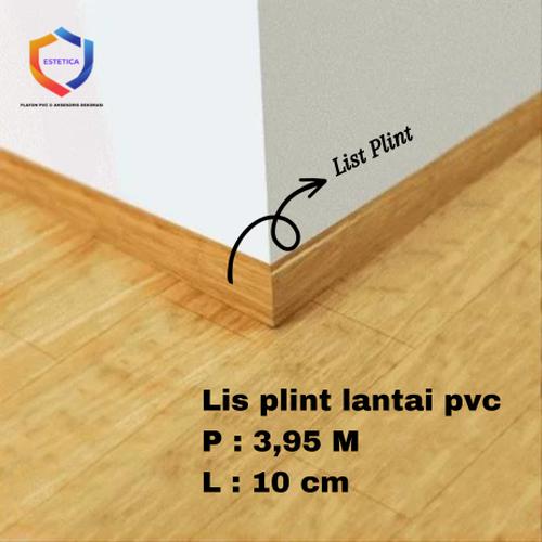 Jual Lis Plint Lantai / Lis plank PVC Panjang 395 cm Harga Per Batang ...