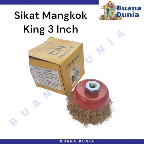 Jual Sikat Mangkok KING 3 Inch | Sikat Kawat | Cup Brush | Polishing ...