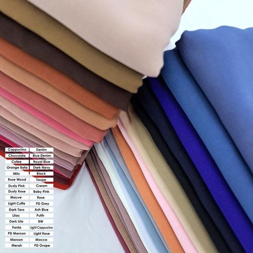 Jual Kain Double Hycon/Kain Chiffon Korea/Kain Sifon Bahan Kerudung (0 ...