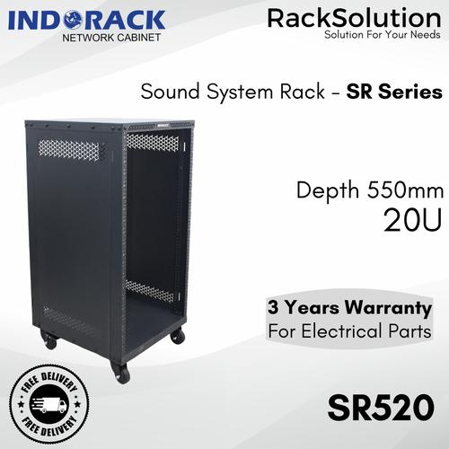 Jual SR520 Indorack Sound Rack 20U Depth 550mm Rak Audio Sound System ...