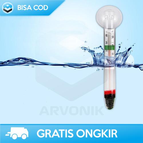 Jual TERMOMETER AQUARIUM PENGUKUR SUHU AIR KACA TABUNG TEMPERATURE ...