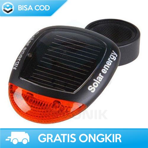 Jual LAMPU BELAKANG SEPEDA TAIL LIGHT RAMBU SOLAR POWERED LED LIGHT ...