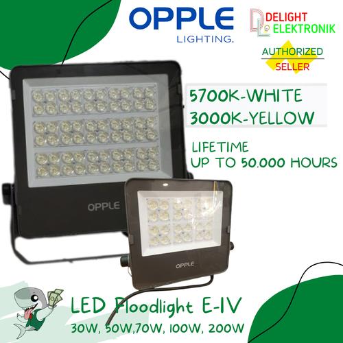Jual Lampu Sorot LED OPPLE E IV Series Lampu Tembak 30 50 70 100 200W Watt - putih 5700k, 30 W ...