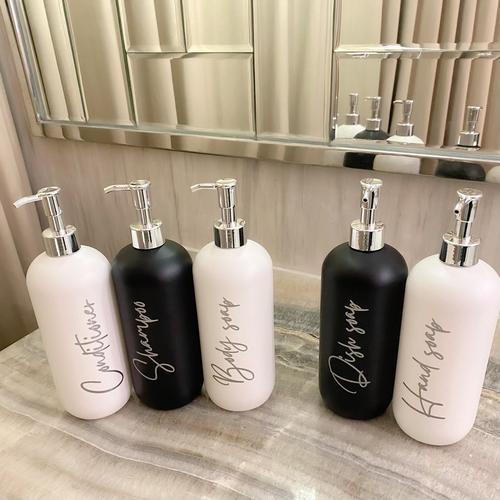Jual Botol HITAM / PUTIH N24 500ml SILVER EDISI luxury pump aesthetic ...