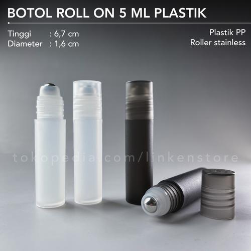 Jual Botol Roll On 5ml Plastik Bola Besi - Parfum Essential Oil Minyak ...