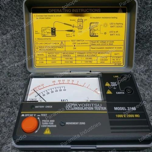 Jual Kyoritsu 3166 Insulation tester Megger Original - Jakarta Barat ...