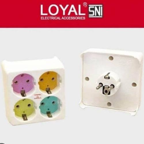 Jual Stop kontak / Colokan / Colokan T 4 In 1 / Colokan Kotak LOYAL LY ...