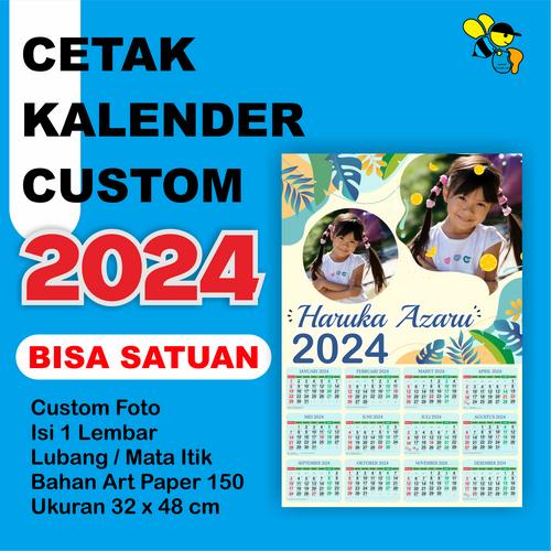 Jual Cetak Kalender 2024 Kalender Dinding Custom Foto Instansi ...