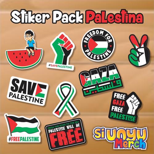 Jual Palestine Sticker Pack | Stiker Palestina Isi 10 pcs - Kota ...