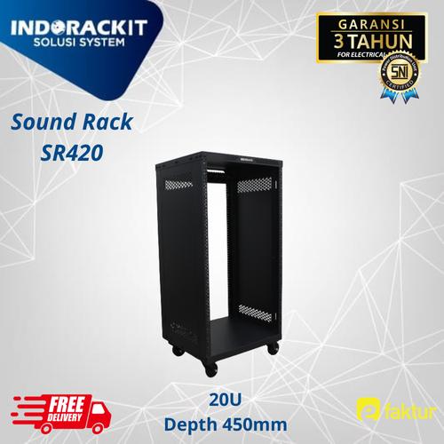 Jual Rack Audio Sound System 20U Depth 450mm SR420 Rak Sound Rack ...