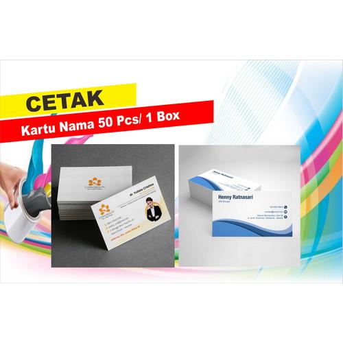 Jual Cetak Kartu Nama Custom / Print Kartu Nama Custom 50pcs / 1 Box ...