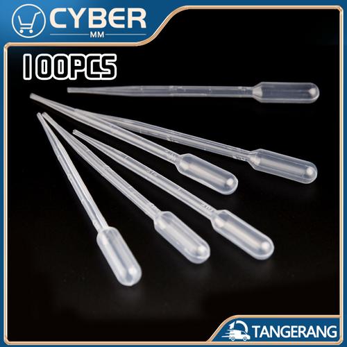 Jual 100 Buah Pipet Plastik 2ml/3ml Pipet Tetes Laboratorium PE Pipet ...