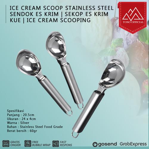Jual Ice Cream Scoop Stainless Steel Sendok Es Krim Sekop Es Krim Kue ...