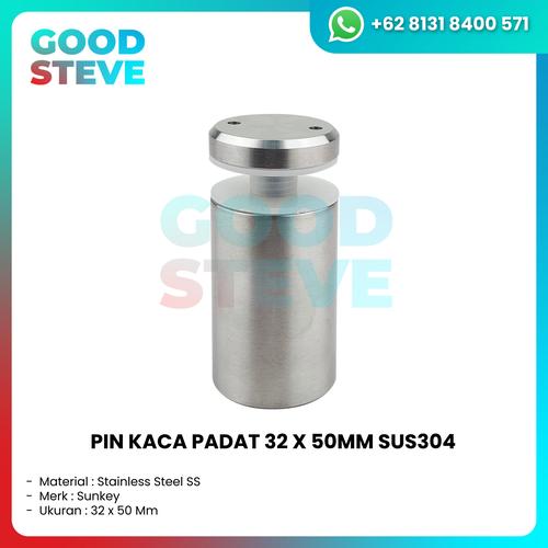 Jual Konektor Baut Railing Kaca Ke Tembok Pin Padat Stainless 304 - 4 ...