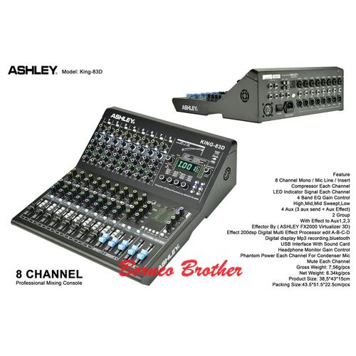 Jual Ashley King-83D King 83D Original Mixer Audio Analog 8 Channel - Jakarta Barat - Borneo ...