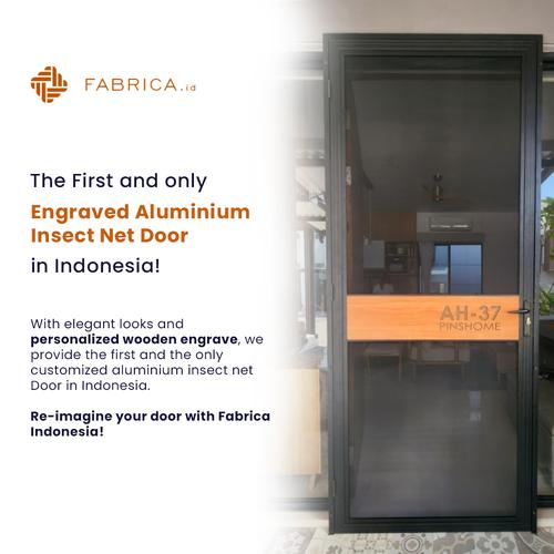 Jual Pintu Kawat Nyamuk Custom - Engraved Aluminium Insect Net Door ...