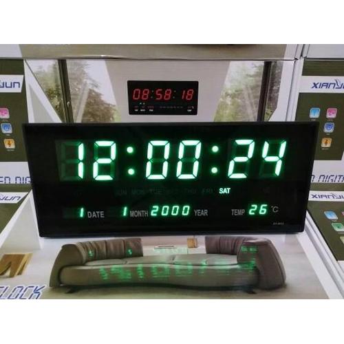 Jual val Jam Dinding Digital LED Meja LED Clock 3615 Hijau - Jakarta ...