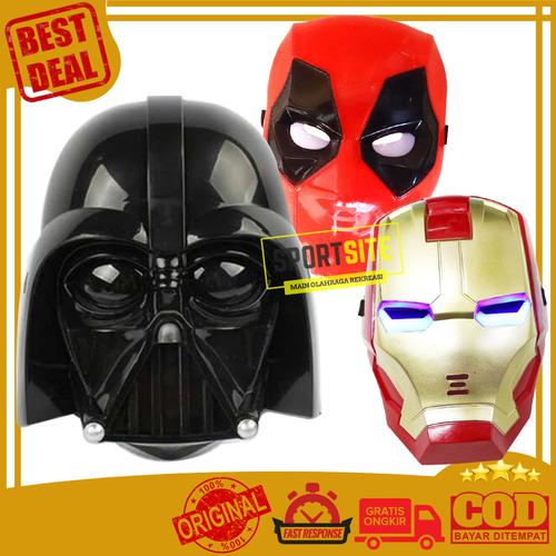 Jual Topeng Darth Vader Star Wars LED Mask Topeng Mainan Anak - Jakarta ...