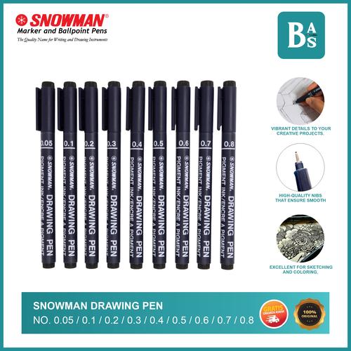 Jual snowman drawing pen - 0.05 - Kota Denpasar - Bali Art Supplies ...