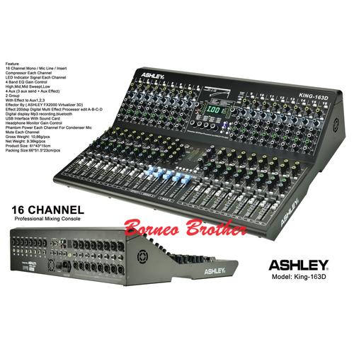 Jual Ashley King-163D King 163D Original Mixer Audio Analog 16 Channel - Jakarta Barat - Borneo ...