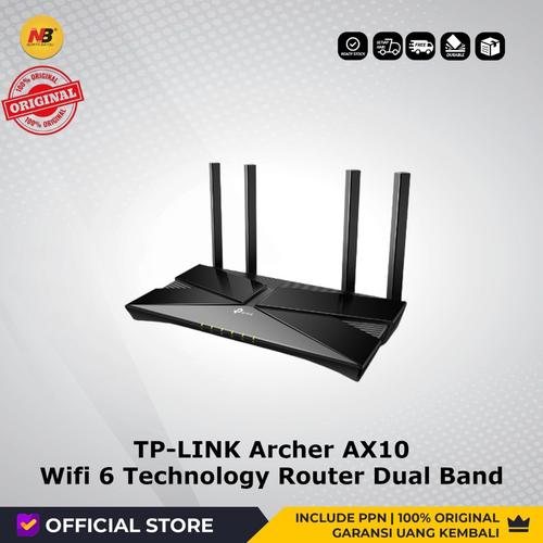 Jual TPLINK TP-LINK Archer AX10 Wifi 6 Technology Router Dual Band ...