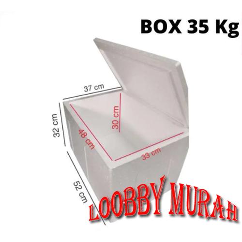 Jual GABUS STEROFOAM STYROFOAM 52 x 37 x 35 Cm Wadah Air Ikan Cooler ...