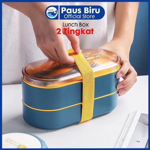 Promo Lunch Box Kotak Makan / Kotak bekal makan siang / Kotak makan - Biru - Kab. Tangerang ...