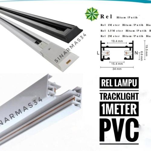 Jual Ready Rel Lampu Sorot 1Meter Pvc Reel Lampu Tempel Plafon - Putih ...