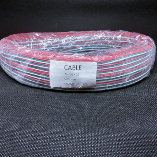 Jual KABEL RGB AWG 3x22 50 METER 3 JALUR/3 PIN Champions LED - Kota ...