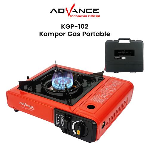 Jual Kompor Gas Portable Advance KGP-102 Gas Tabung dan Kaleng - Merah ...
