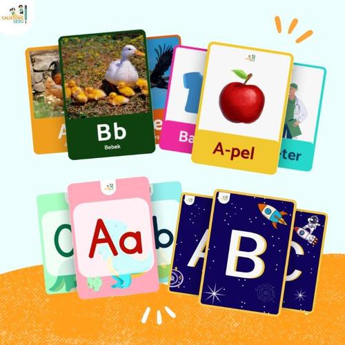 Jual Flash Card Huruf / Flash Card ABC / Flash Card Alfabet / Flash ...